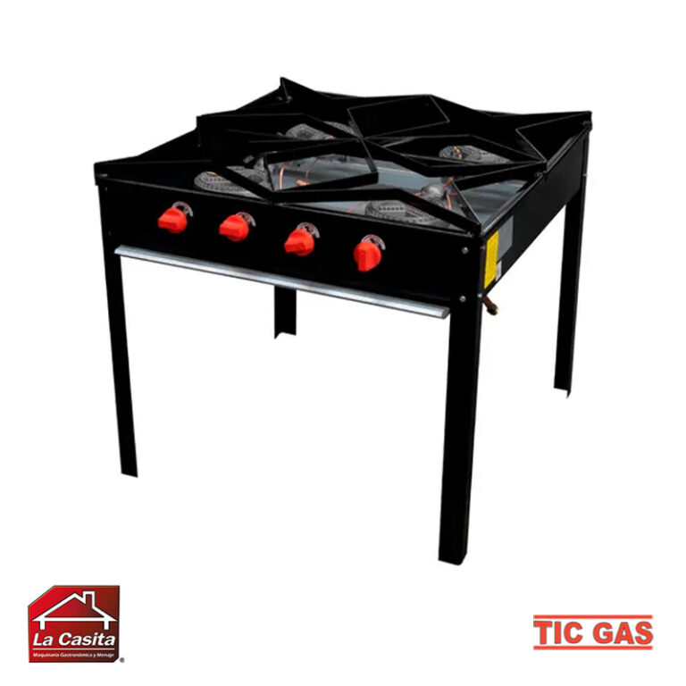 Cocina Anafe 4 Platos Alto Certificado Eco Tig Gas - Somos líderes en ventas