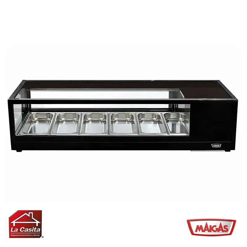 Vitrina Sushi Recta 1.5 mts. Maigas - Somos líderes en ventas